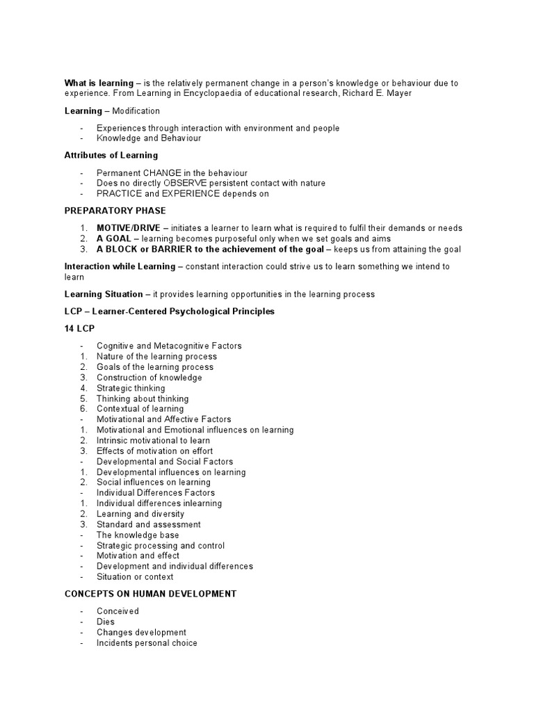 Learning and Development Stages | PDF | Oedipus Complex | Id