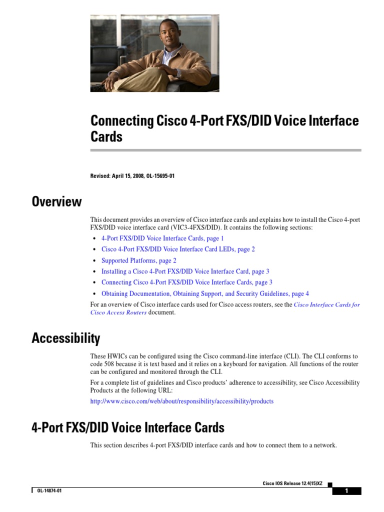 Vic 4FXS Did | PDF | Cisco Certifications | Router (Computing)