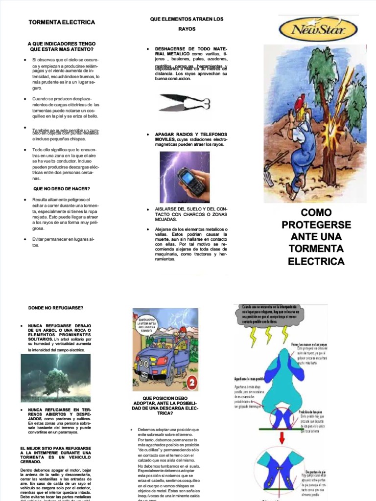 PDF Triptico de Como Protegerse Ante Una Tormenta Electrica 2015 2 ...