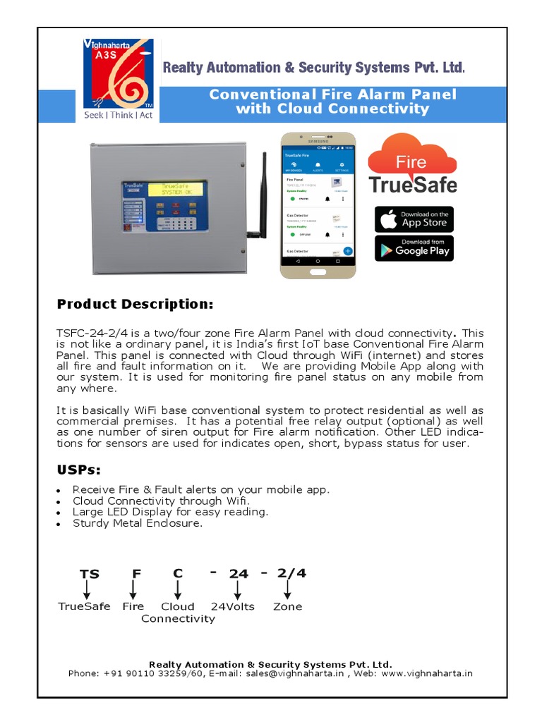 Conventional Fire Alarm Panel With Cloud Connectivity: Product ...
