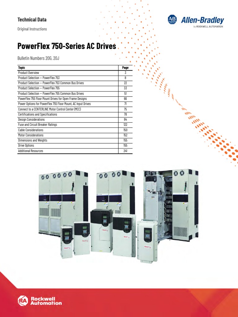 Powerflex 750-Series Ac Drives: Technical Data | PDF | Alternating ...