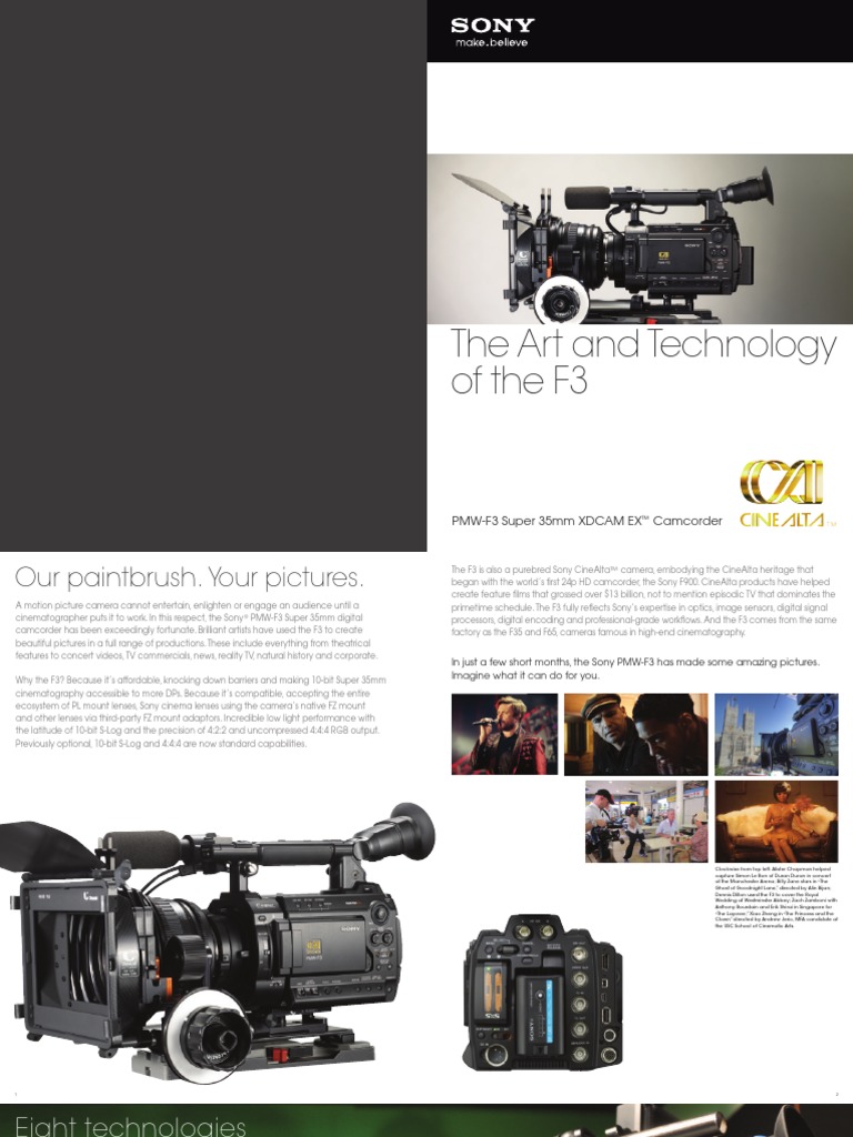 The Art and Technology of The F3 - Sony PMW-F3 | PDF