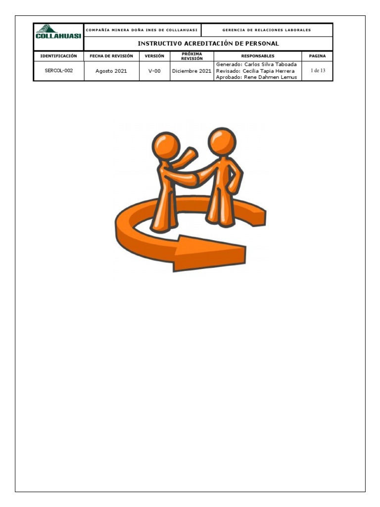 Instructivo Acreditación CMDIC SERCOL V02 Agosto 2021 | PDF