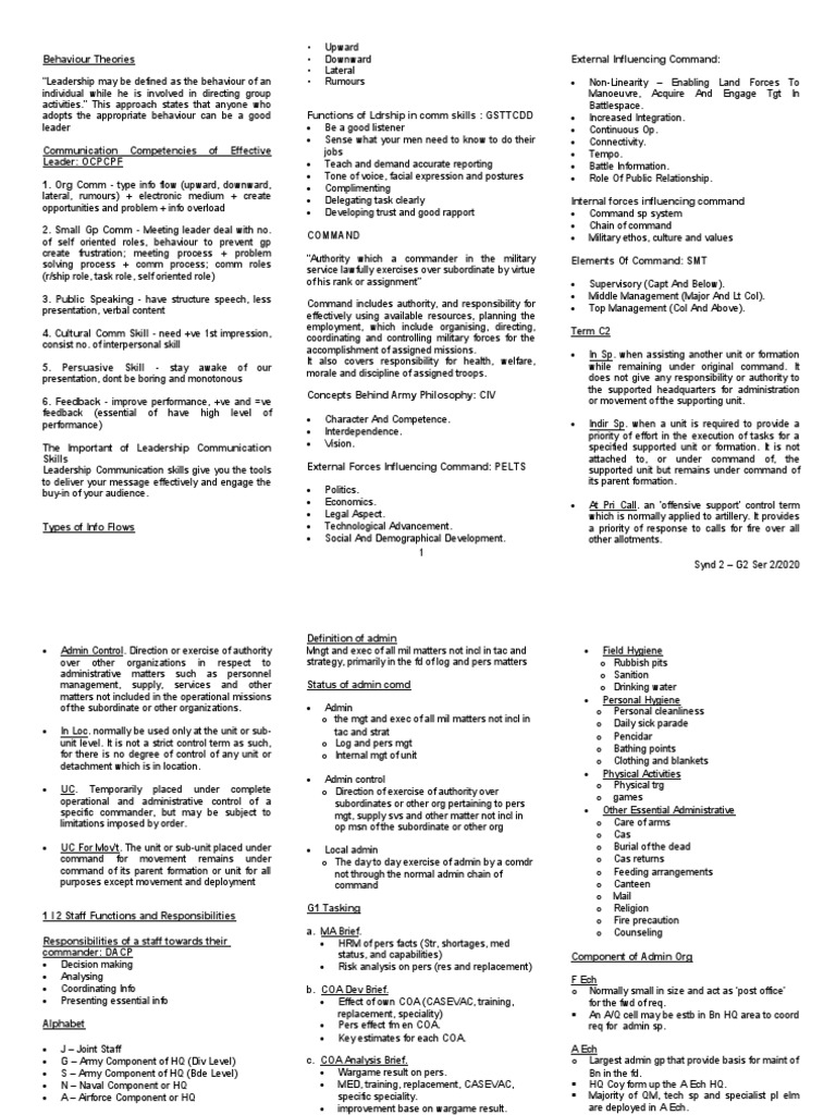 Nota 1 Terminal - Updated 31 Aug 20 | PDF | Psychology