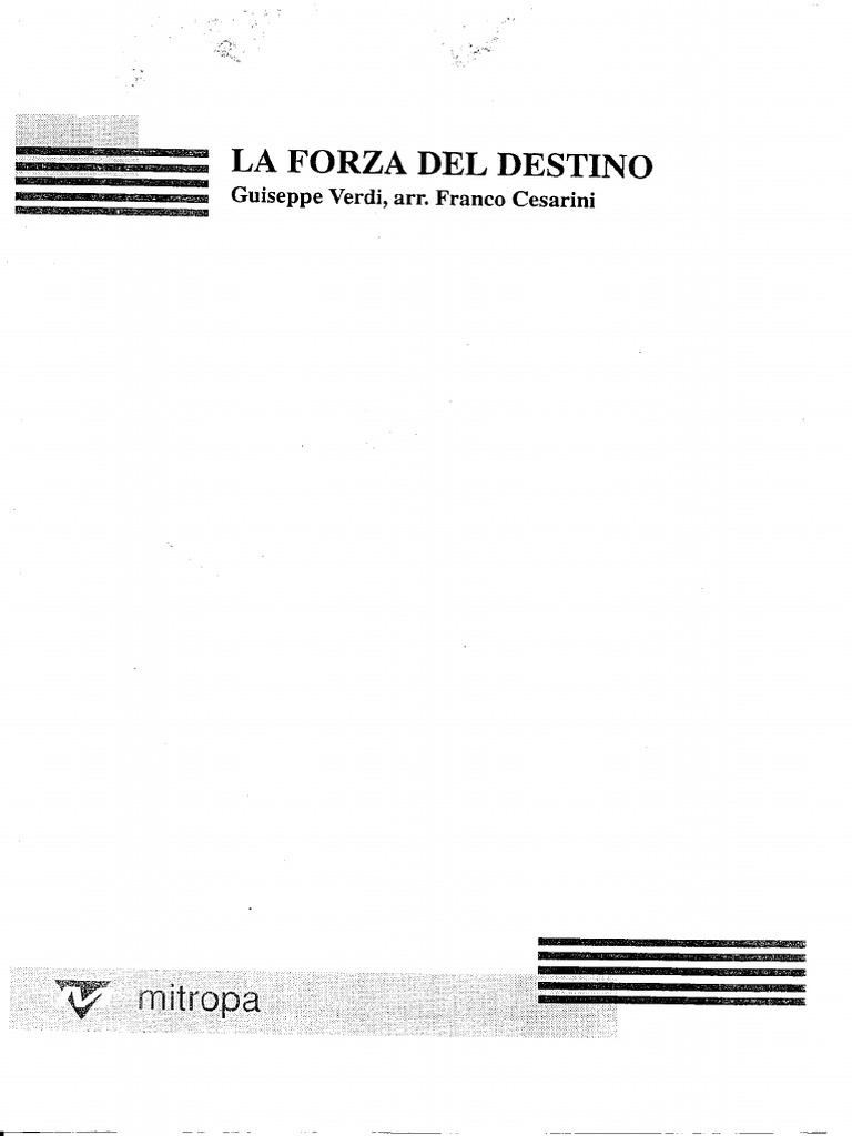 LA FORZA DEL DESTINO-SINFONIA DALL OPERA-score-GIUSEPPE VERDI-FRANCO ...