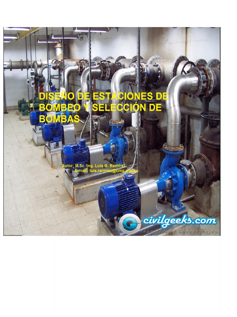 Diseño de Estaciones de Bombeo y Selección de Bombas | PDF | Ingeniería mecánica | Ingeniería ...