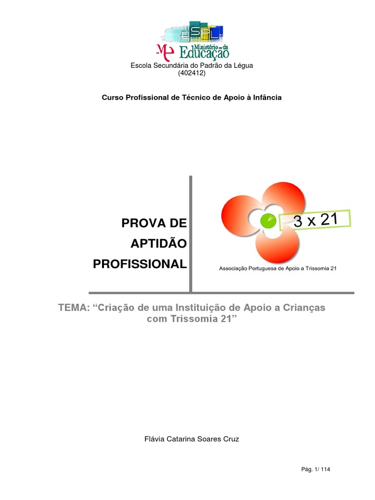 PAP Flavia Cruz | PDF | Síndrome de Down | Gravidez