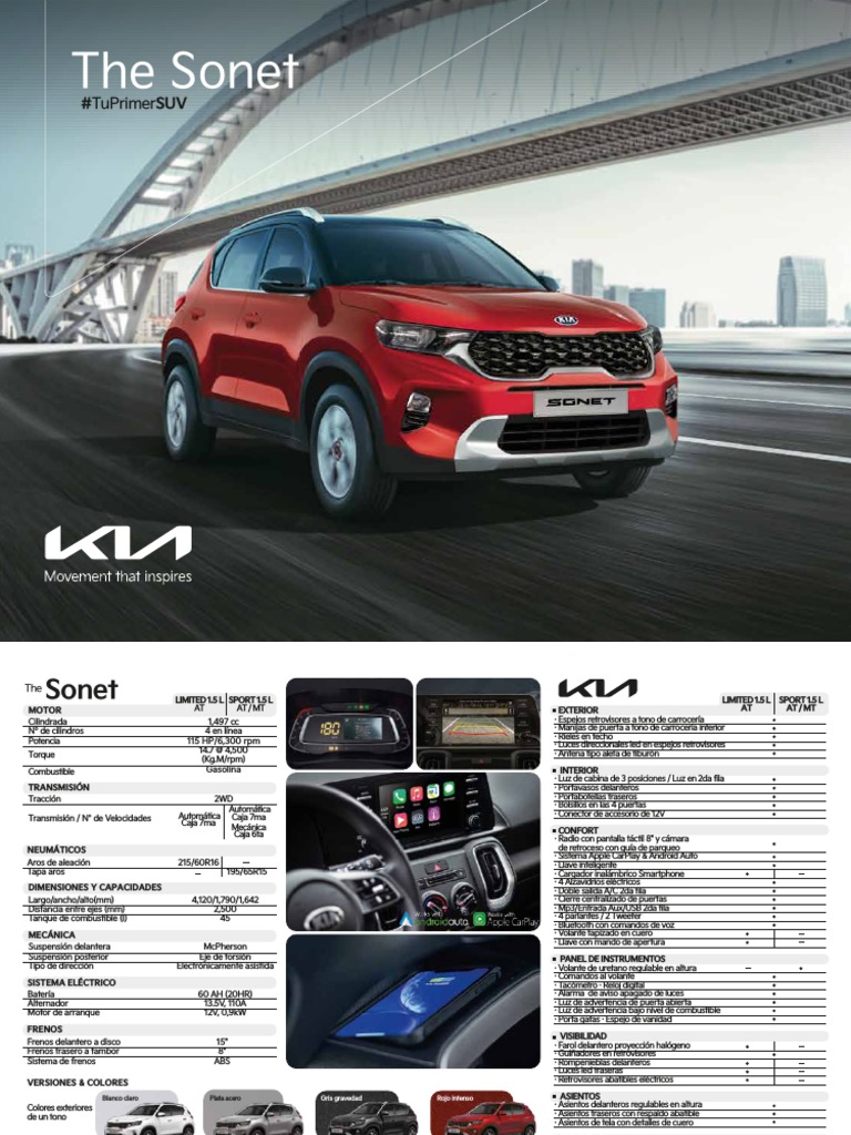 Sonet Ficha Tecnica Carta Low | PDF | Transporte | Tecnología de vehículos