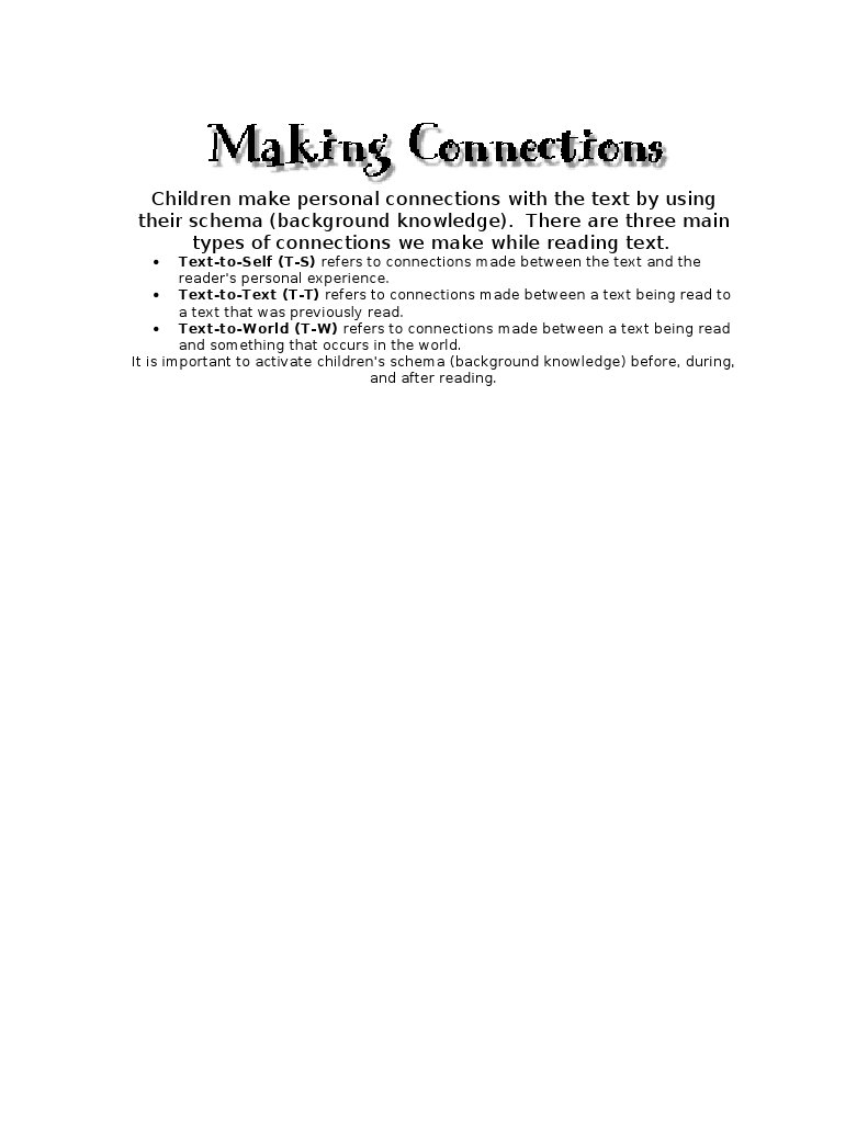Three Types of Text Connections | PDF