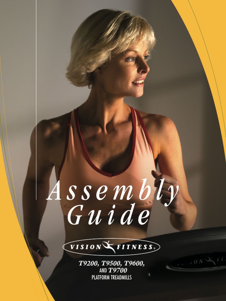 Vision Fitness T9550 Treadmill Assembly Instructions | PDF | Screw ...