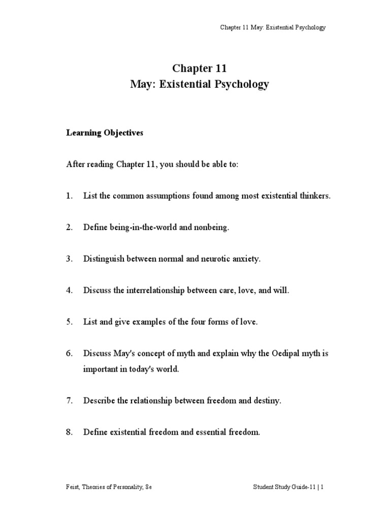 Chapter 11 - May | PDF | Existentialism | Love