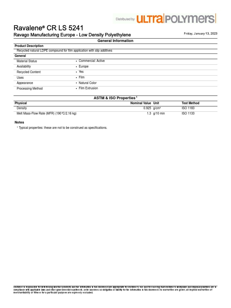 Ravalene® CR LS 5241 | PDF