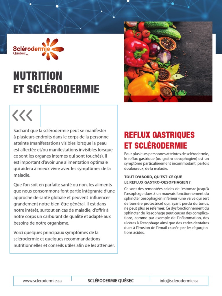 Fiche - Nutrition Sclero Canada | PDF | Boisson | Nourriture et boisson