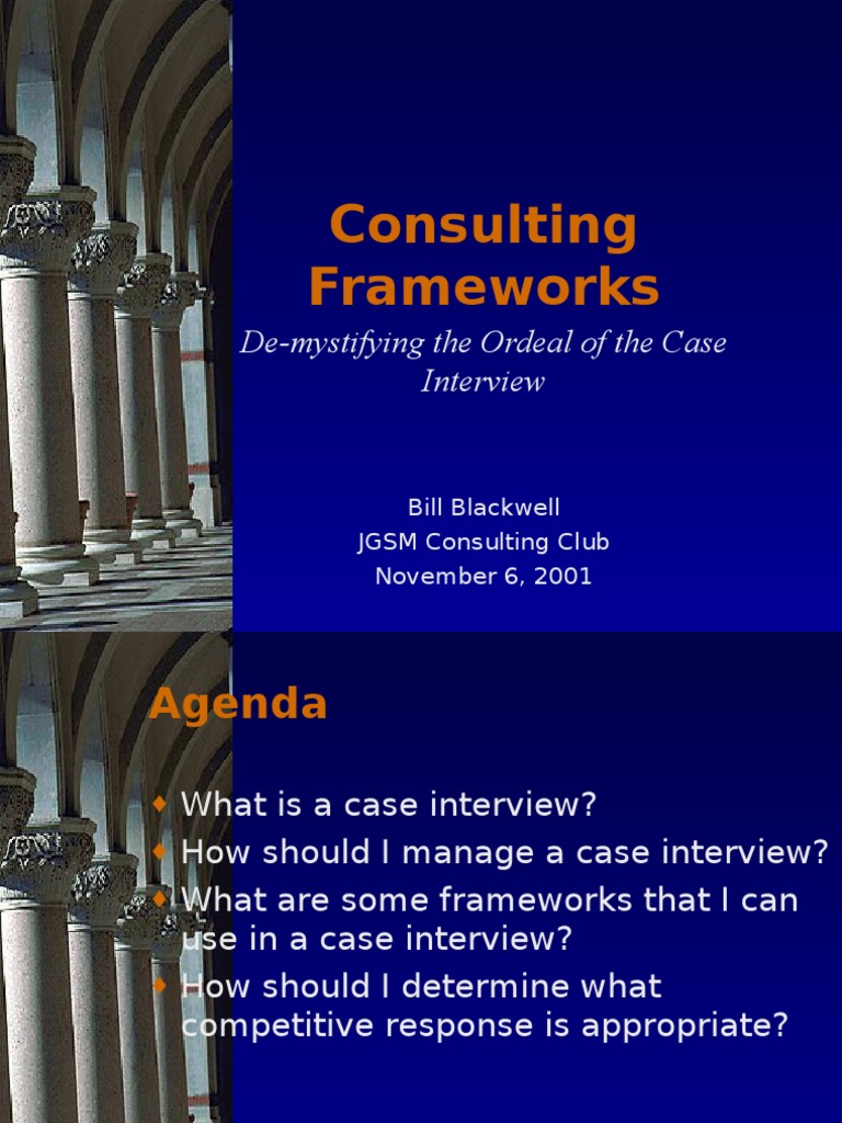 Consulting Frameworks For Case Interviews | PDF | Demand | Price ...