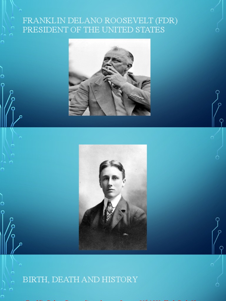 FDR Presentation | PDF | Franklin D. Roosevelt | Society Of The United ...
