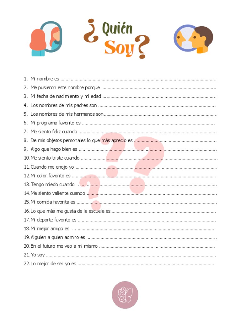 7 Ejercicio Quien Soy | PDF