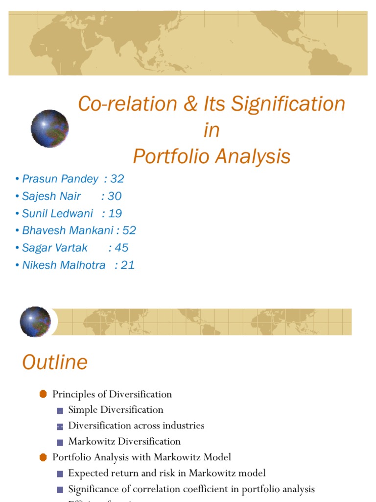 Co-Relation & Its Signification in Portfolio Analysis - Prasun & Group ...