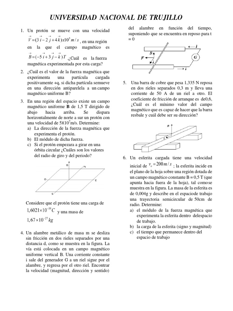 Fuerza y Torque Magnético.d | PDF | Campo magnético | Fuerza