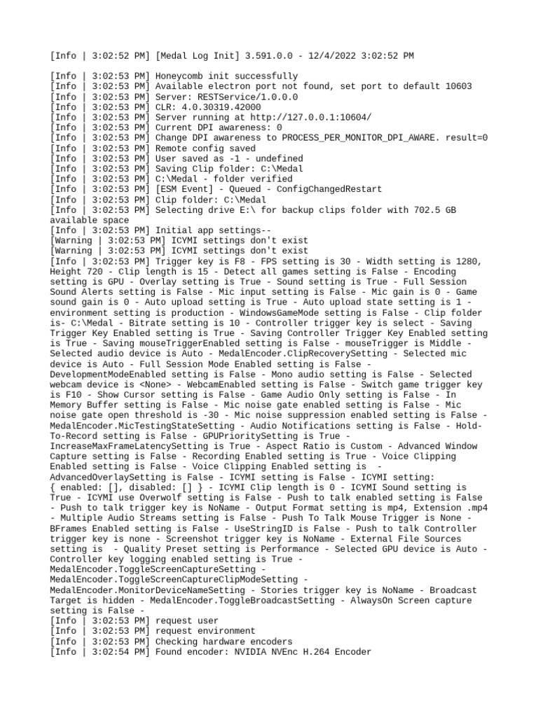 Medal Log 20221204 | PDF | Screenshot | Computing