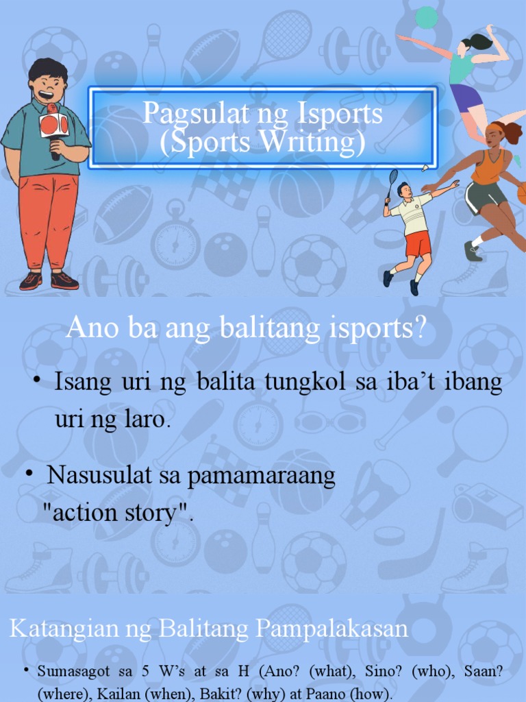 Pagsulat NG Isports | PDF