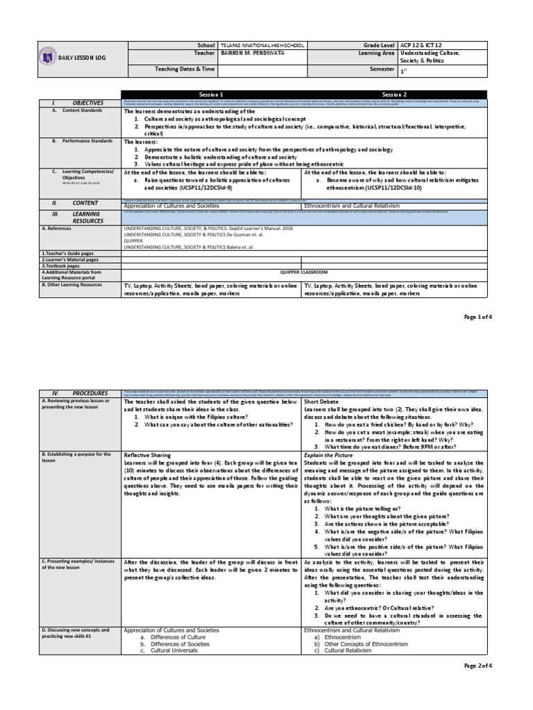 DLL Week 4 | PDF | Learning | Teaching Method