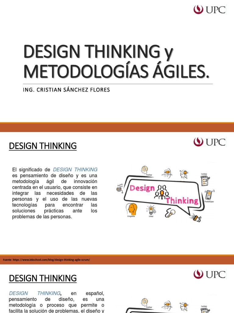 Sesion 02 - Design T y Metodologia Agiles | PDF | El pensamiento de diseño | Scrum (desarrollo ...