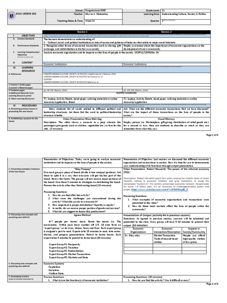DLL Week 11 | PDF | Learning | Market (Economics)