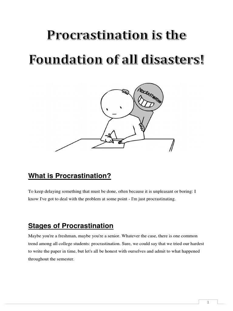 Overcoming Procrastination in College | PDF | Procrastination ...