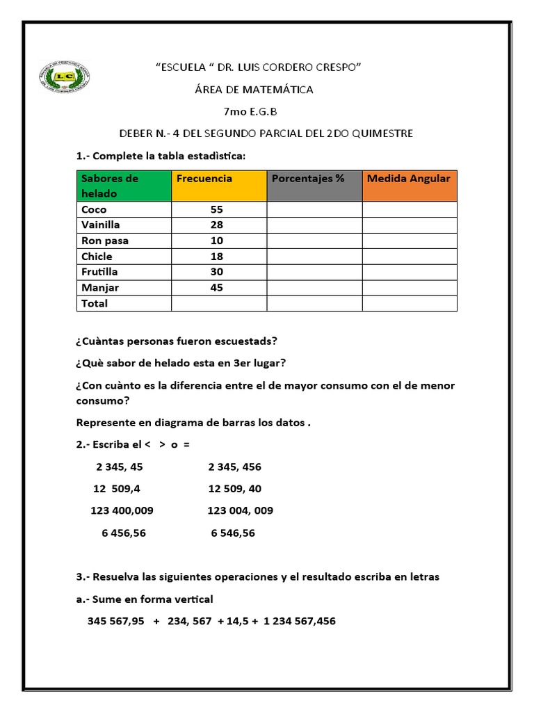 Deber N.-4 Del Segunddo Parcial Del 2do Quimestre | PDF