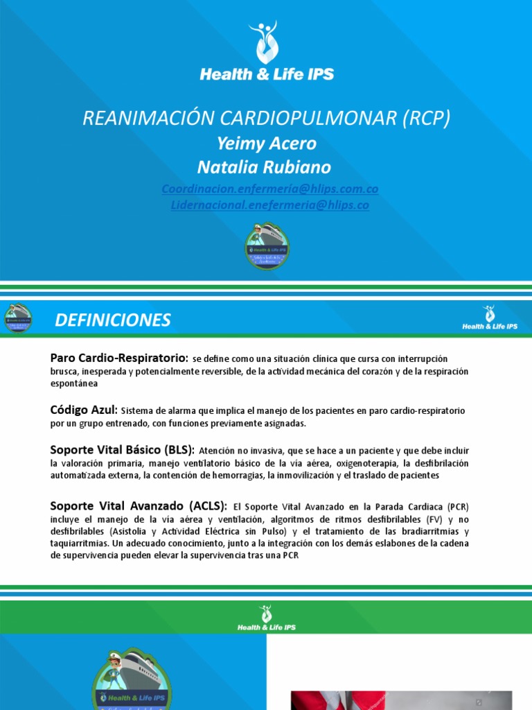 Reanimación | PDF | Reanimación cardiopulmonar | Paro cardíaco
