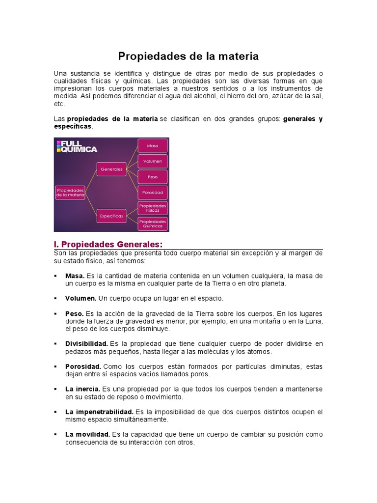 Propiedades de La Materia | PDF | Importar | Redox