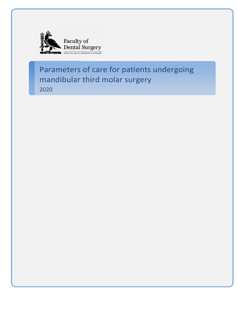 3rd Molar Guidelines April 2021 | PDF