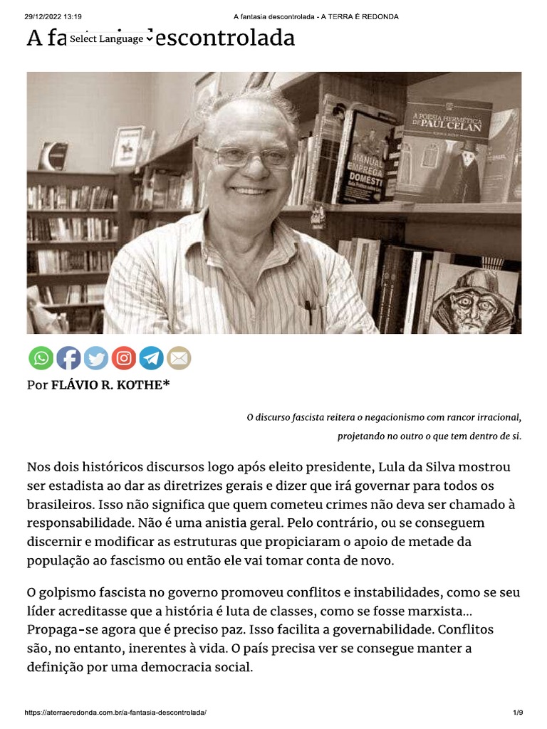 A Fantasia Descontrolada, Flávio Kothe | PDF