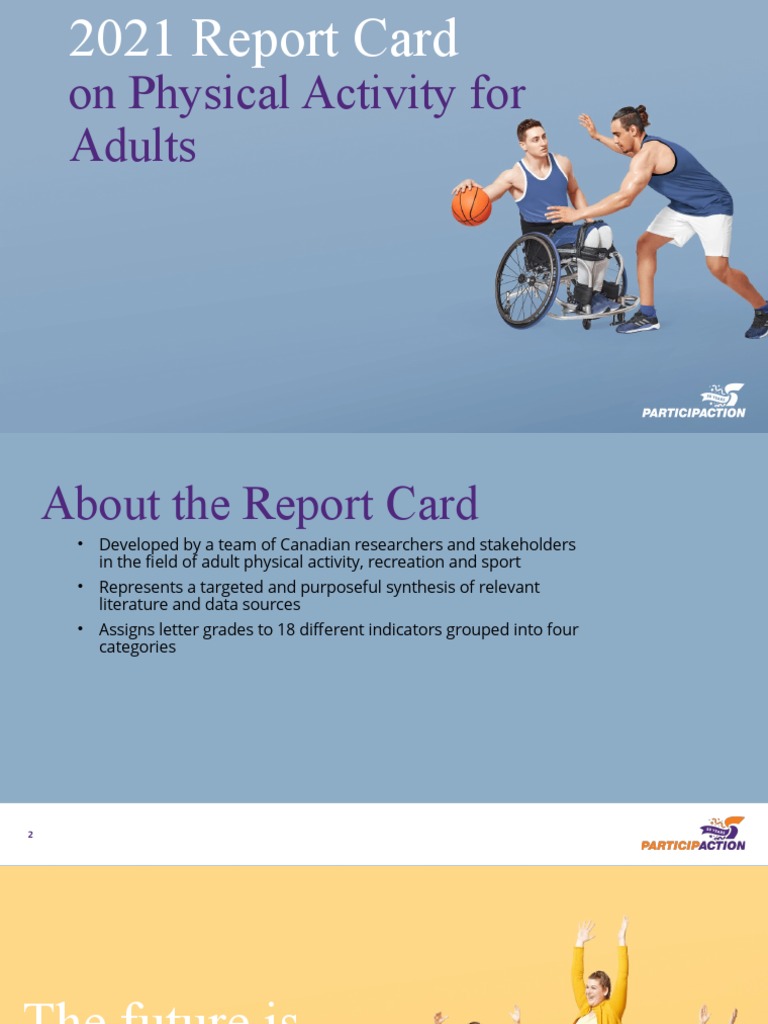 Adult Report Card 2021 en Slides 1 | PDF | Mental Health | Sleep
