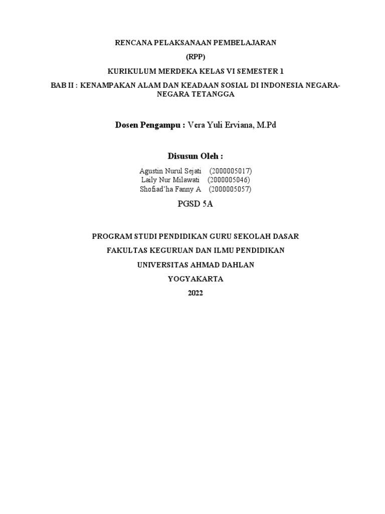 LKPD Asean. | PDF