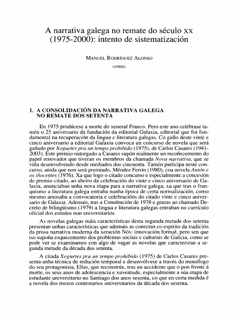 A Narrativa | PDF
