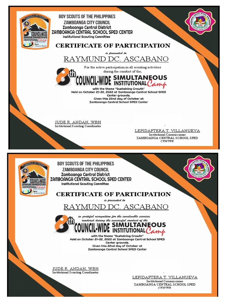 Certificate For Scouts | PDF