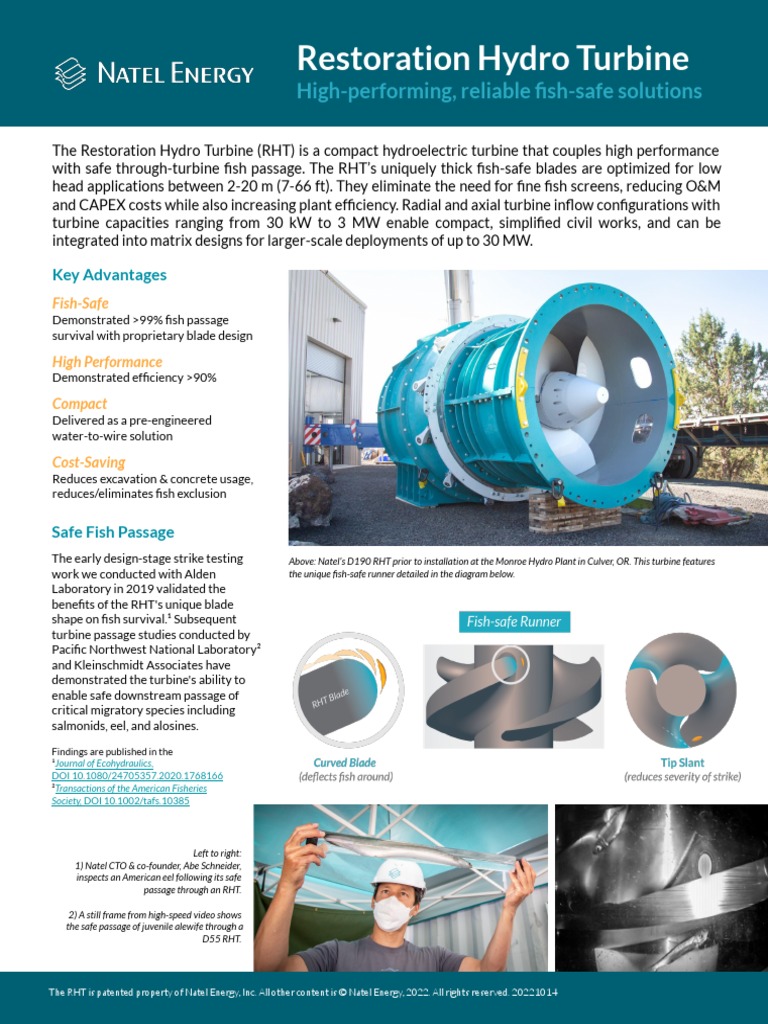 Natel Energy | Download Free PDF | Hydroelectricity | Sustainable Energy