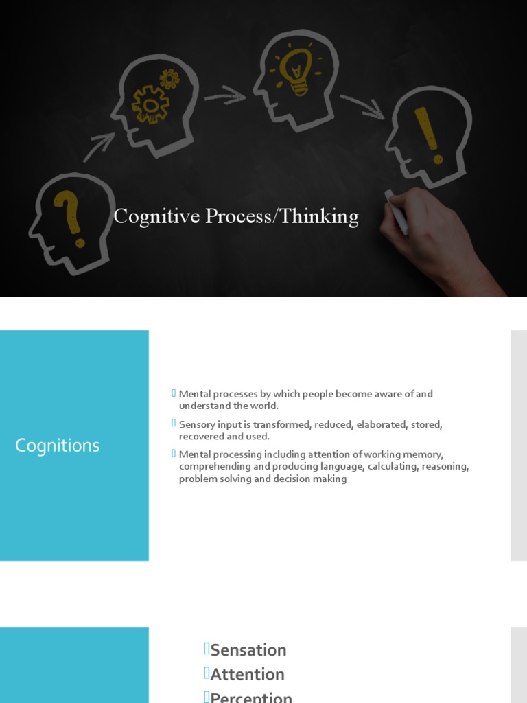 Cognitive Processes and Thinking | PDF | Thought | Reason