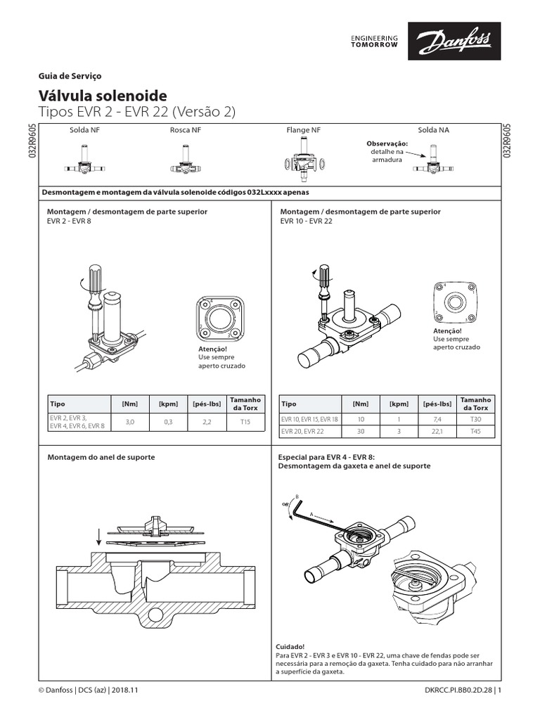 Manual Válvula Solenoide - Danfoss | PDF | Engenharia Mecânica