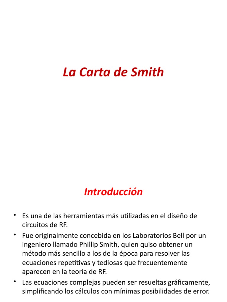 Clase6 La Carta de Smith | PDF