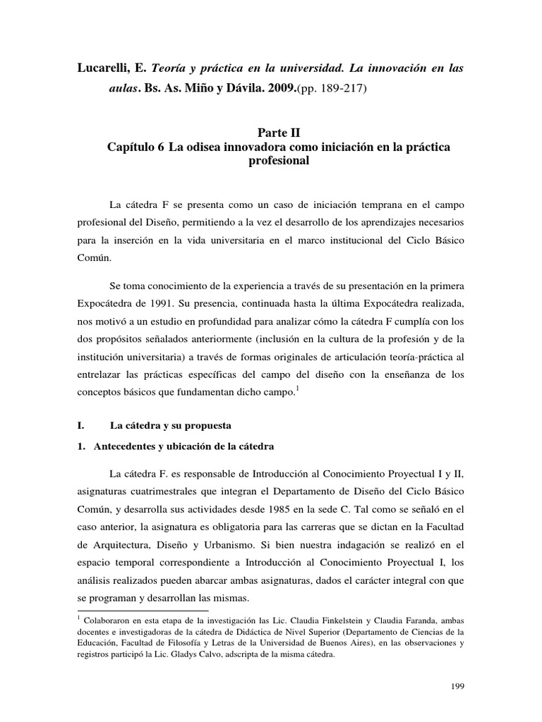 Lucarelli Teoria y Practica - CAP 6 | PDF