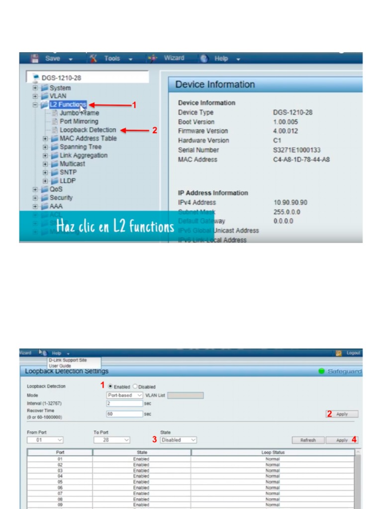 D Link Loopback Detection | PDF