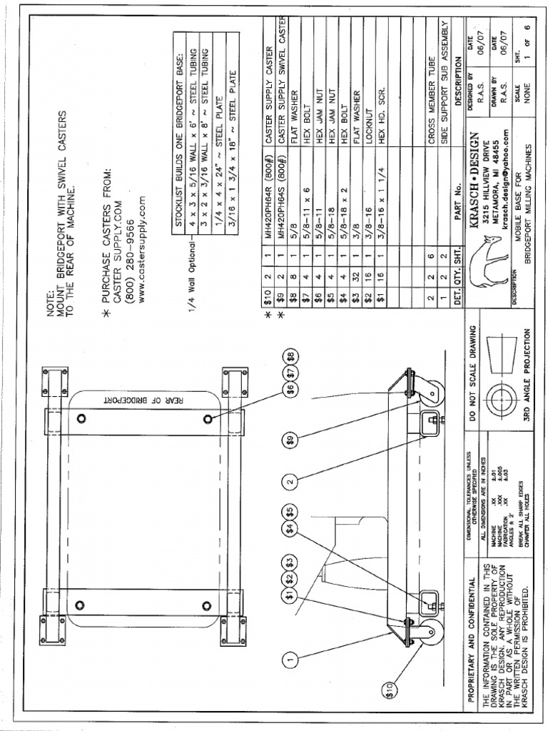 Bridgeport Mobile Base | PDF