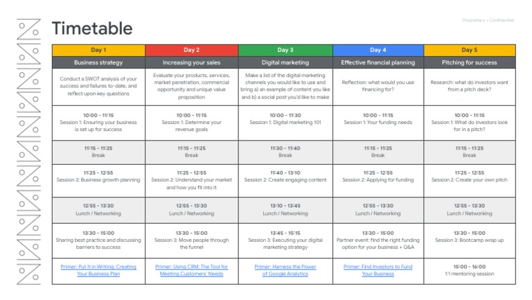 Hustle Academy Timetable (MASTER) | PDF | Digital Marketing | Marketing