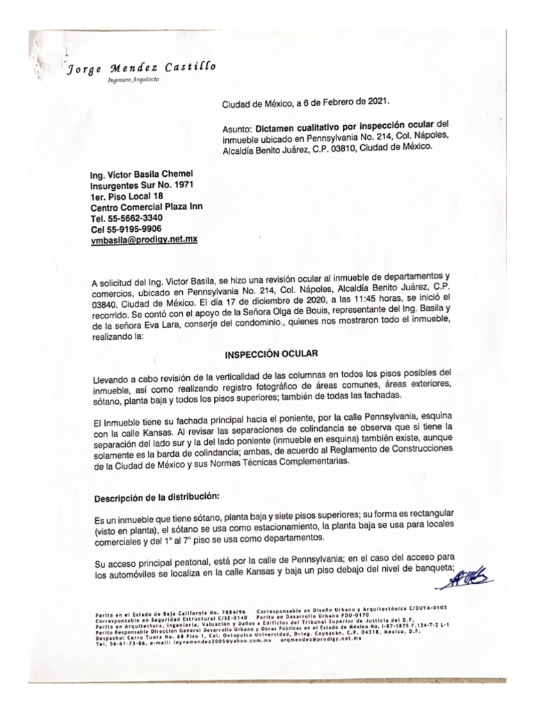 Dictamen Estructural | PDF