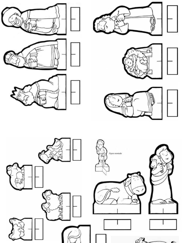 Pesebre para Armar, Pastorcitas | PDF