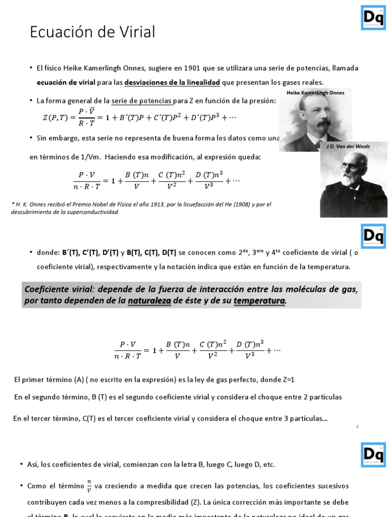 Power Ecuación de Virial | PDF