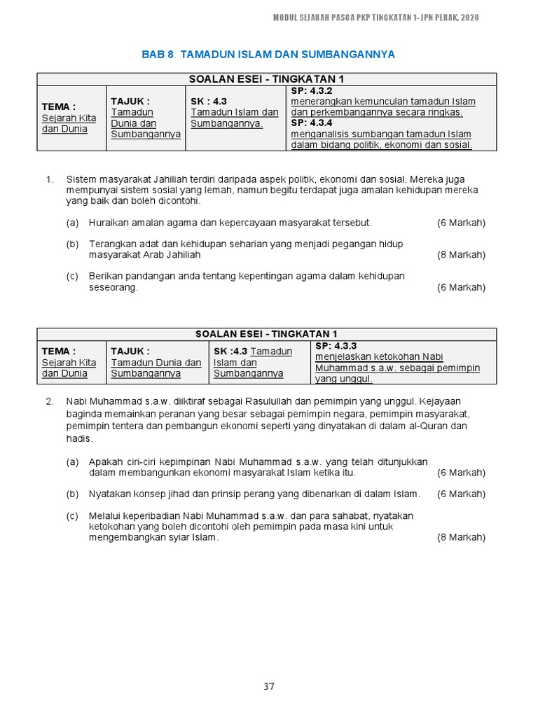 171 Esei Tingkatan 1-43-47 | PDF