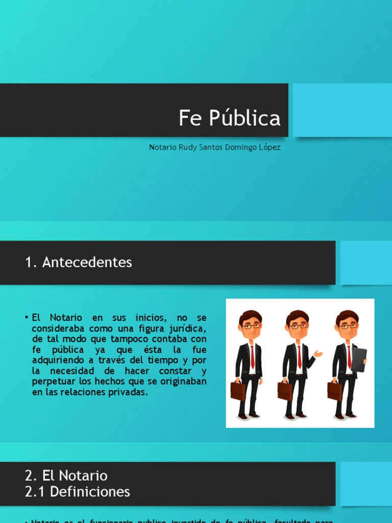 Función y Concepto de Fe Pública Notarial | PDF | Fe | Justicia